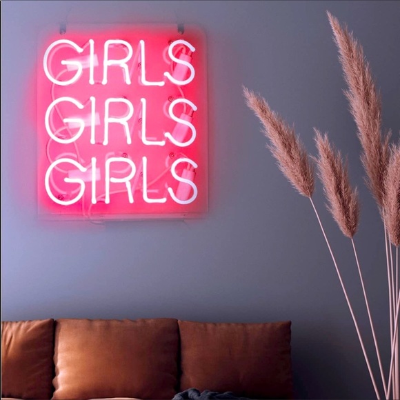 Wall Decor | Led Neon Wall Decor Girls Girls Girls Sign New | Poshmark